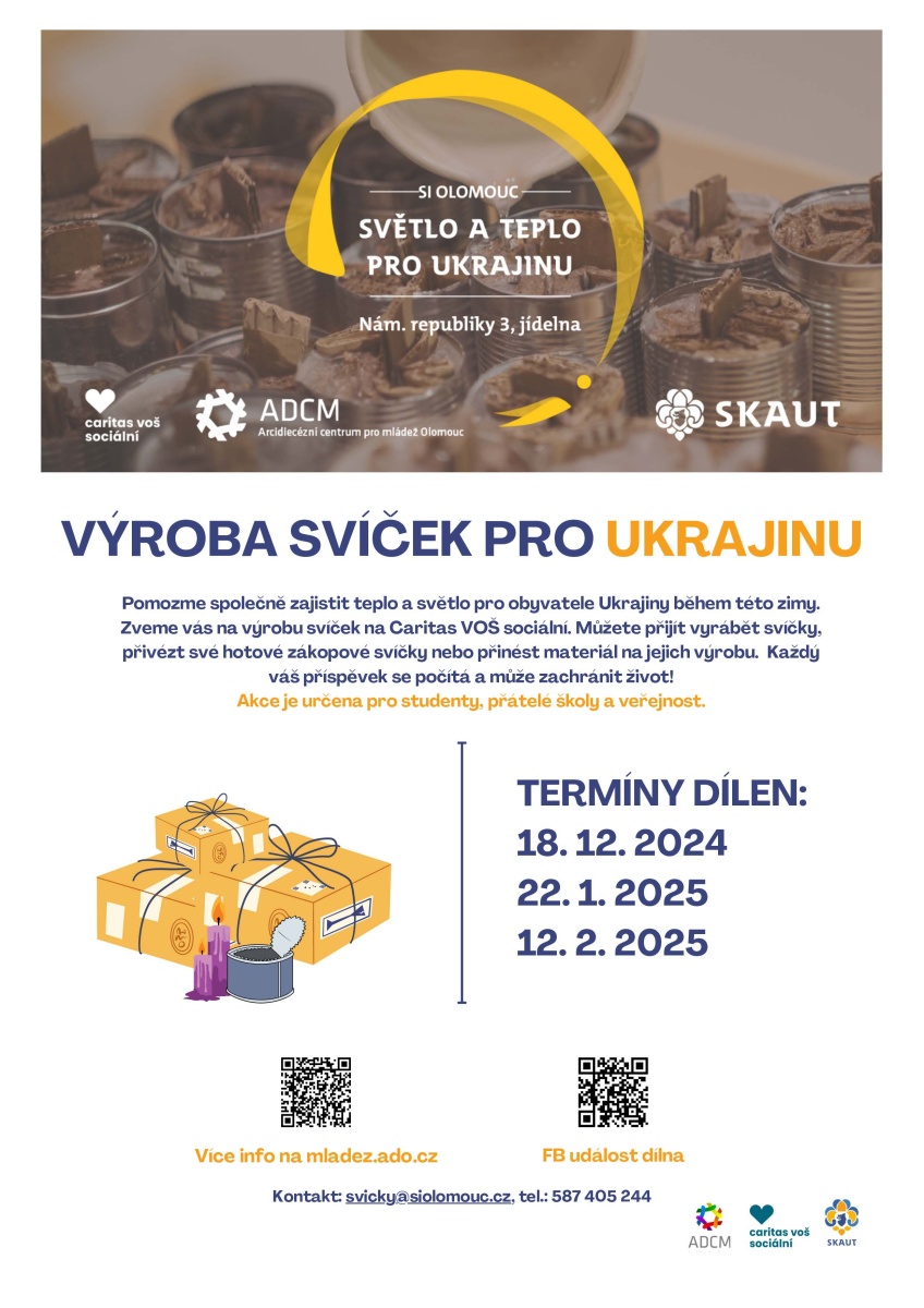 Světlo a teplo pro Ukrajinu - dílna